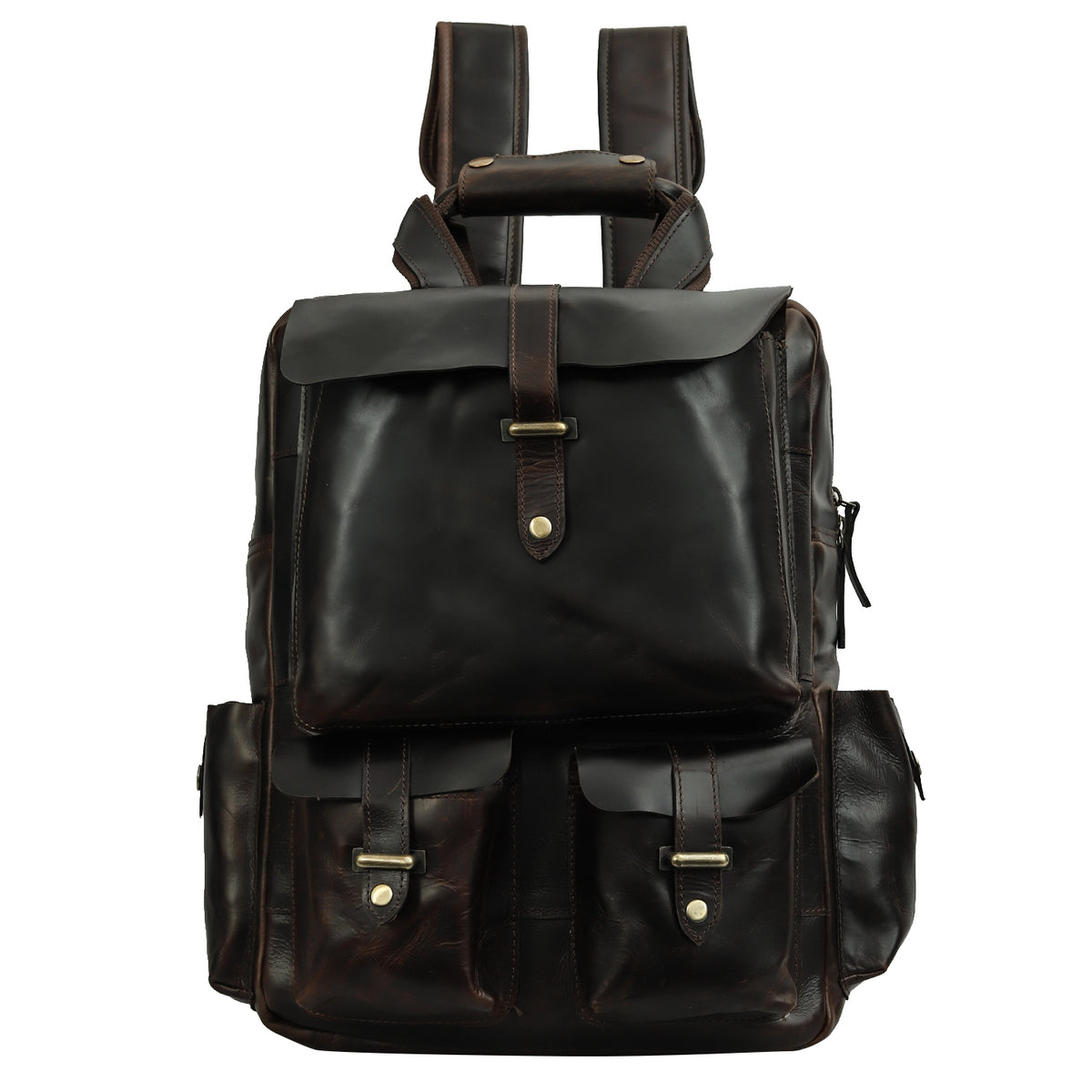 Crunch Leather Backpack – Good Leather Garments
