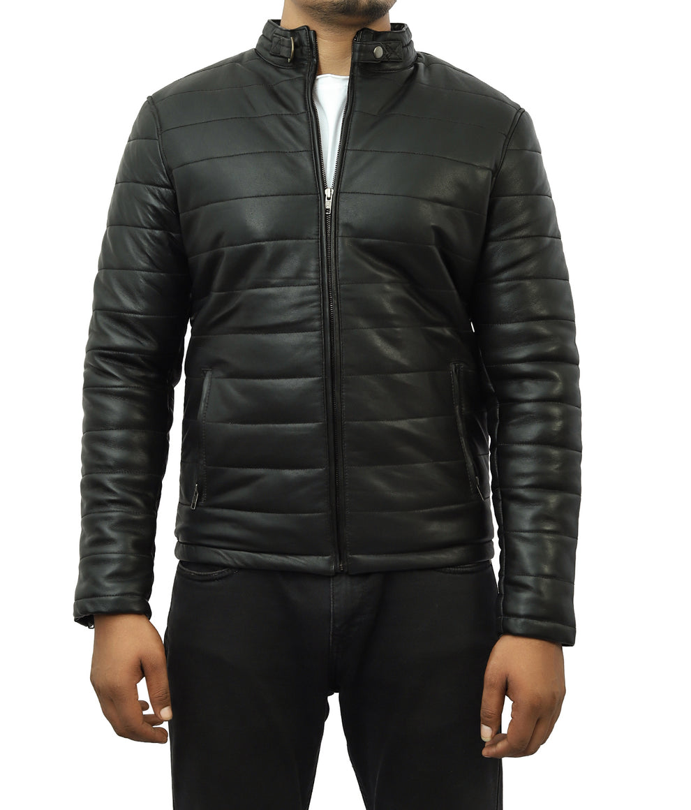 Boomer Leather Biker Jacket – Good Leather Garments