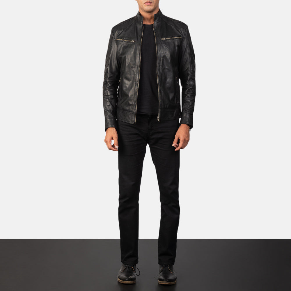 Mack Leather Biker Jacket – Good Leather Garments
