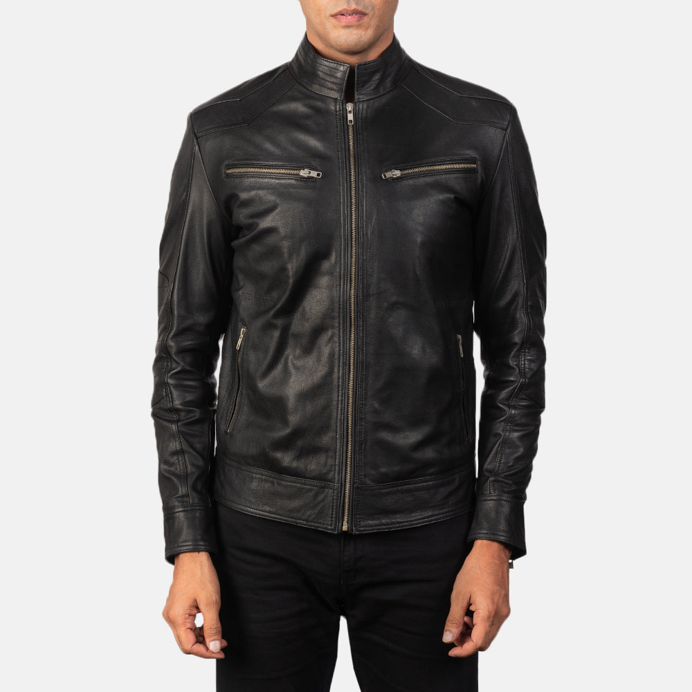 Mack Leather Biker Jacket – Good Leather Garments