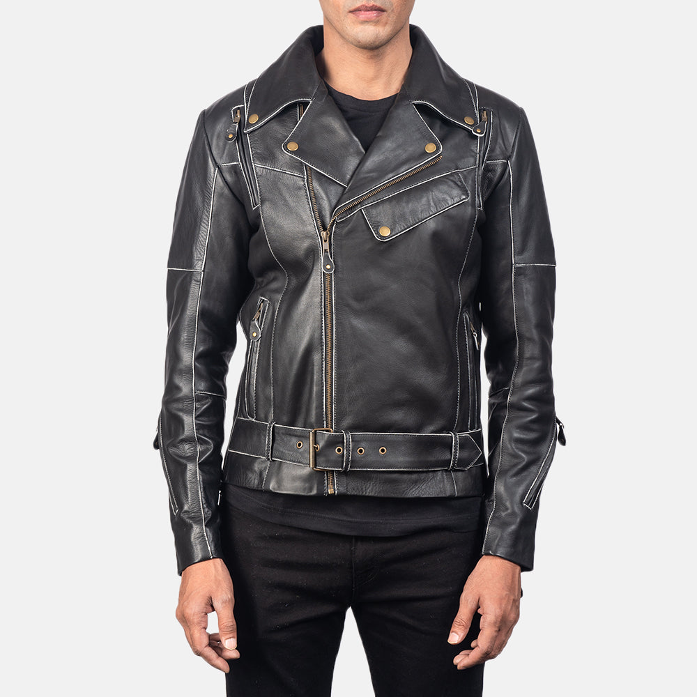 Vincent Leather Biker Jacket – Good Leather Garments